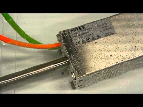 Green Drive GDH160D IP69K Hygienic Tubular linear motor underwater