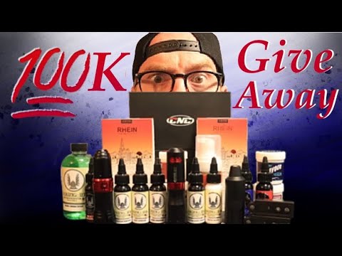✅100K Subscriber GiveAway❗❗ 3 TATTOO MACHINES / Power supply / Inks and more. THANK YOU ALL!! 🙏