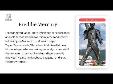 Freddie Mercury Wikipedia by Comovid AI platform