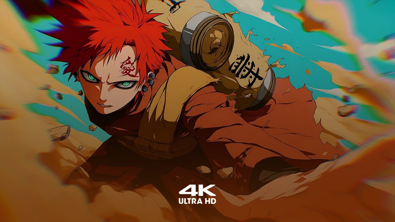 Gaara / Naruto 4K Live Wallpaper – Unleash the Power of the Desert Ninja! 🌵