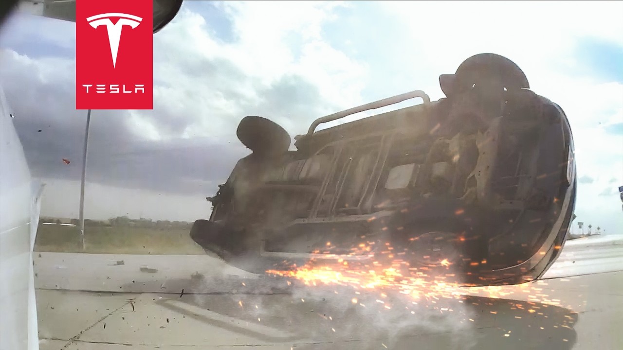 New Tesla Involved in a Crash While on FSD, the Teslacam Footage Was ...