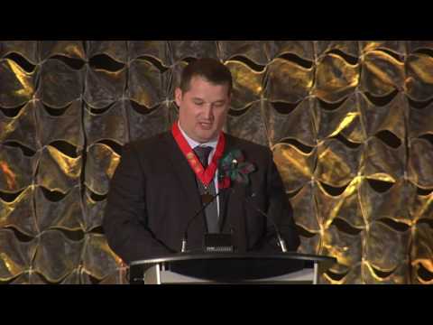 Joey Johnson 2016 Manitoba Sports Hall of Fame Induction
