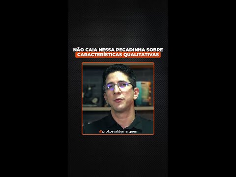 Não caia nessa pegadinha sobre características qualitativas #Shorts