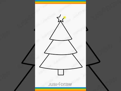 christmas tree drawing ππ #shorts #christmastree