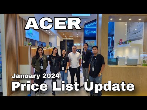 ACER LAPTOP Mall Price List Update January 2024