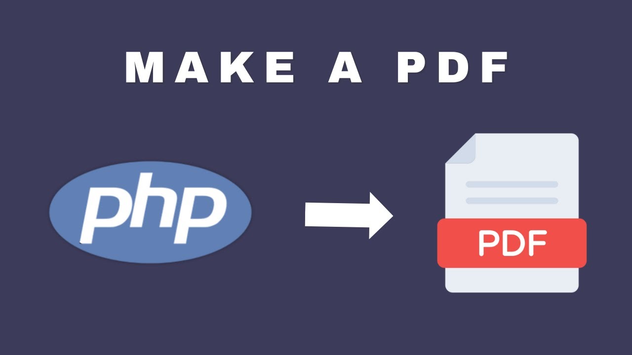 PHP to PDF tutorial