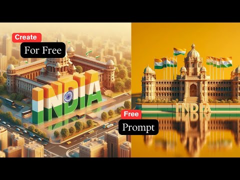 3D Text India Flag - Create For FREE - AI Creative - Microsoft Bing images Creator - Ai Motion