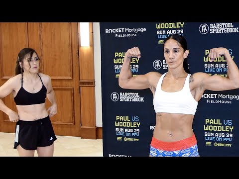 Amanda Serrano vs. Yamileth Mercado - [ EARLY WEIGH-IN ] - Paul vs Woodley CO-MAIN EVENT