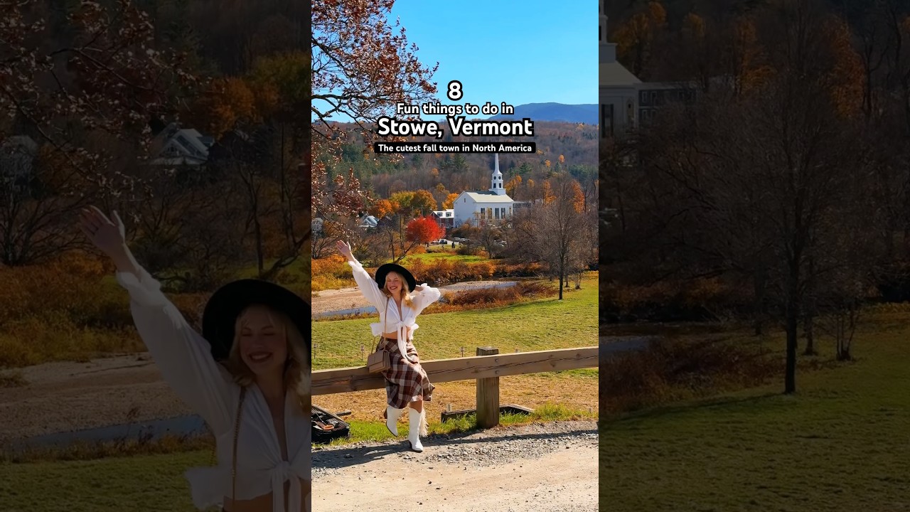 Fun things to do in Stowe, Vermont: A Stowe Fall Guide 🍁🍂 #vermont #fall #autumn #stowe #travel