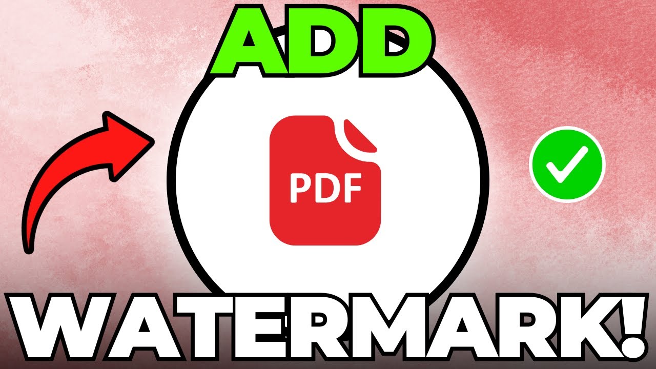 How to Add Watermark in PDF Document (Quick & Easy)