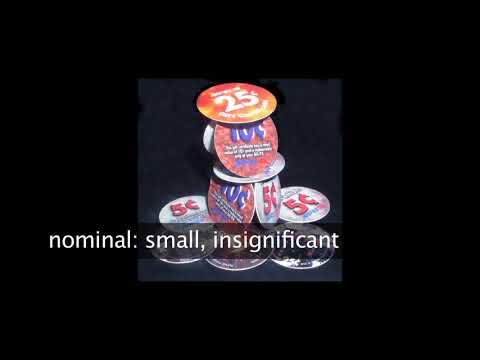 what does nominal mean?