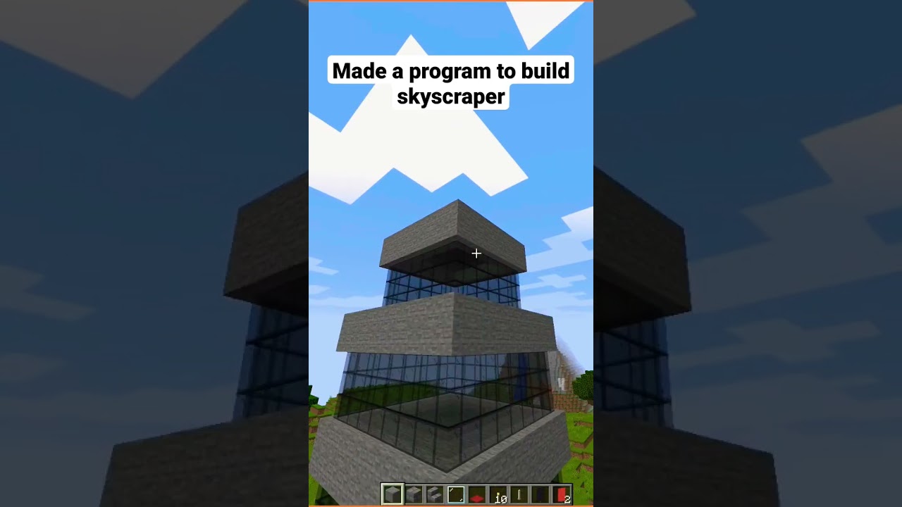 #minecraft skyscraper builder program #vode #python #programming #gaming