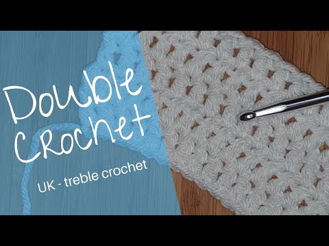 Double Crochet (dc) also known as Treble Crochet in UK-terms for the beginner
