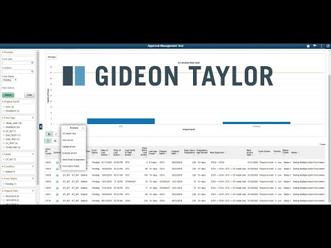 GT eForms™ Approval Management Tool