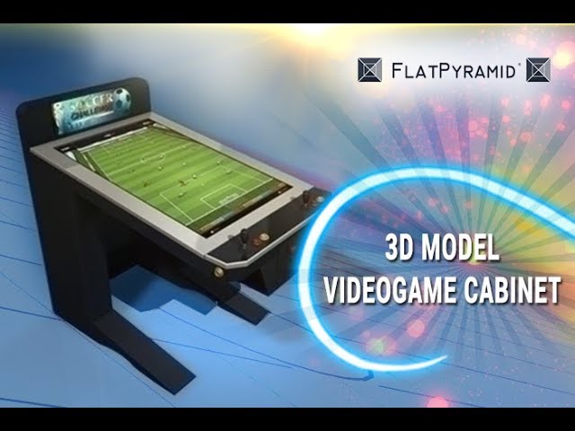 Videogame cabinet 3D Model - FlatPyramid