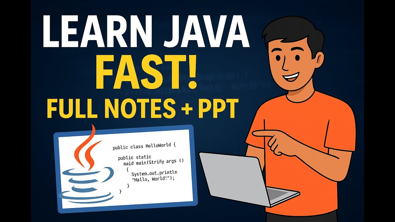 Java Full Course for Beginners  | Learn Java  with PPT | Easy Explanation
