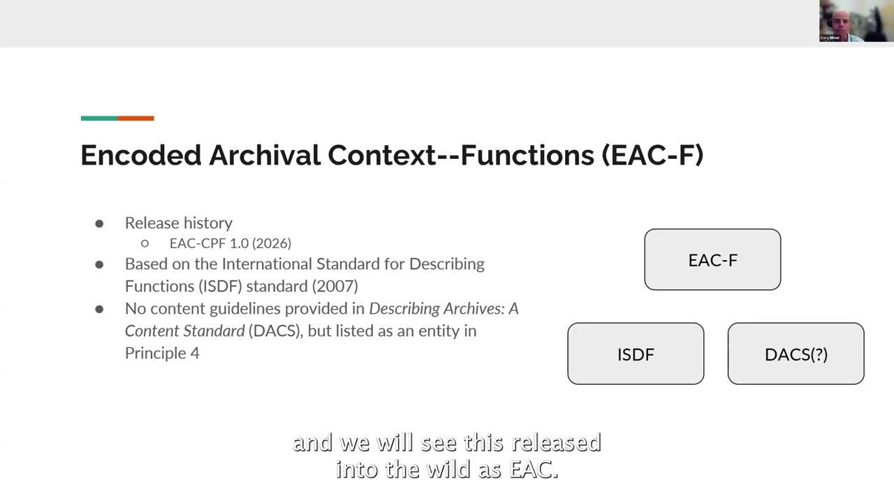 Encoded Archival Description     #SAA_ARCS_Resources