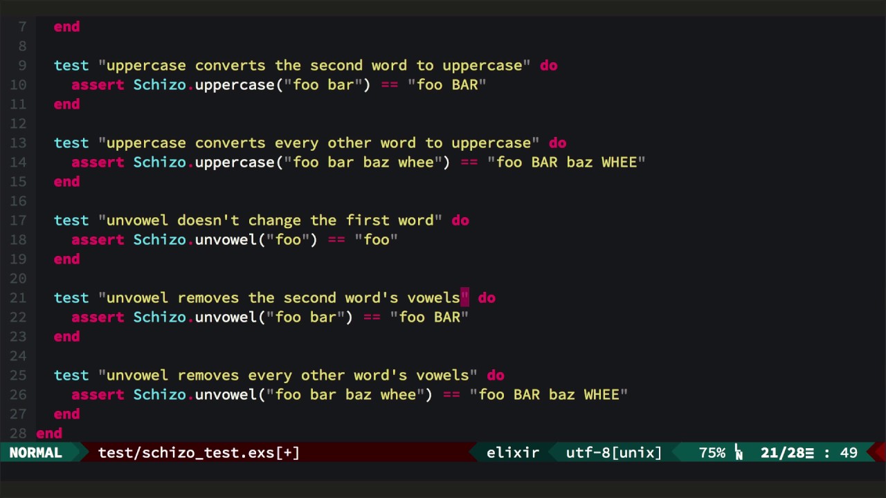Testing with ExUnit in Elixir