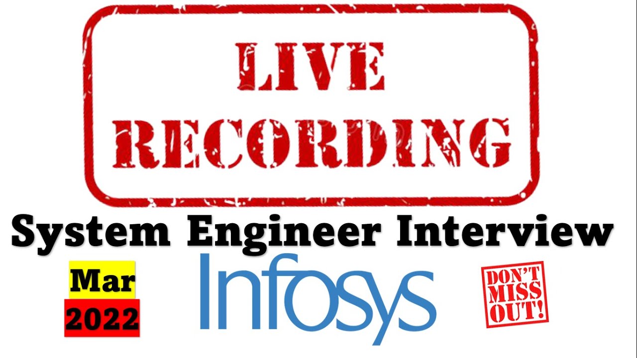 ⭐LIVE⭐ infosys system engineer interview questions for freshers 🔴 infosys system engineer exam 2022