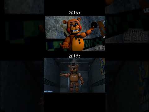 Five more nights 2016 vs 2019 edit #fnaf #fnaf2 #fnafedit #fivemorenights #shorts
