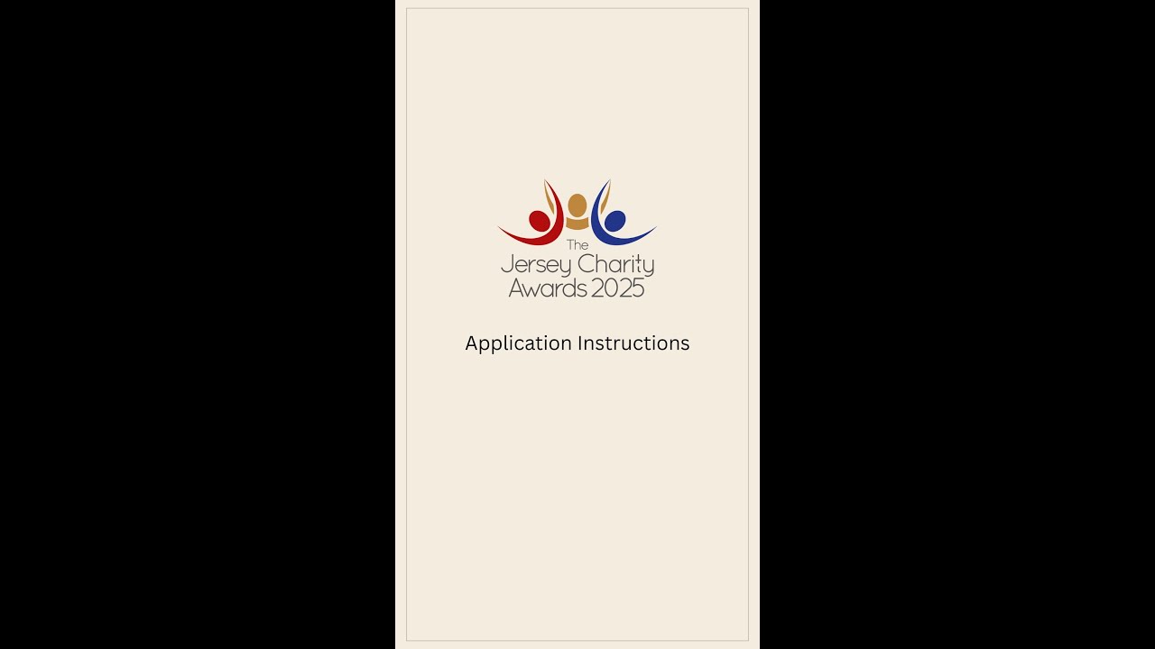 Jersey Charities Awards 2025 - Application instructions