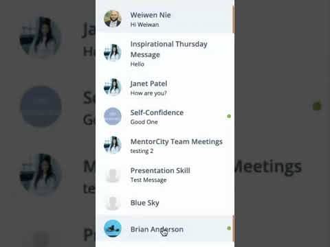 How to send messages to your mentors and mentees