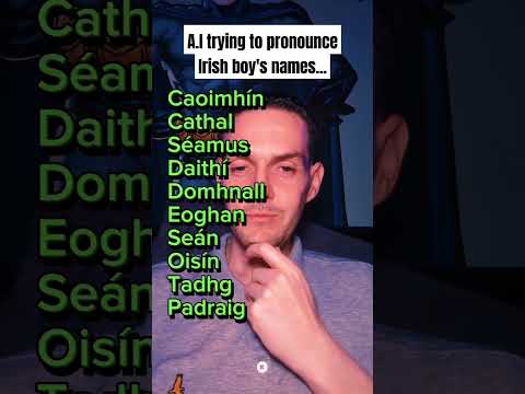 Pronouncing Irish boys names #ireland #irish #boysnames #names #ai