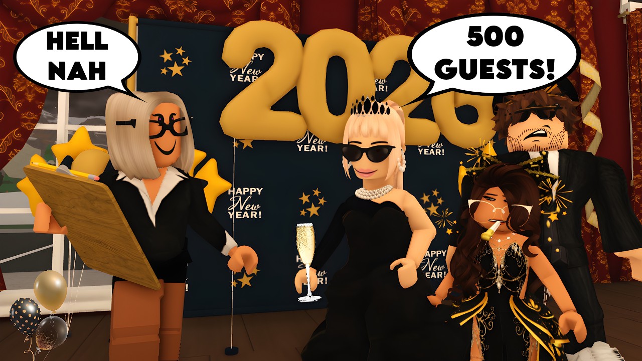 I HOSTED THE WORST NEW YEARS PARTY IN BLOXBURG