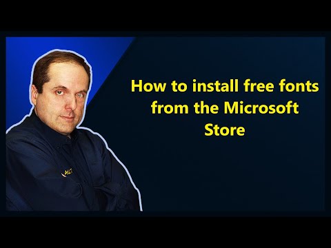 How to install free fonts from the Microsoft Store