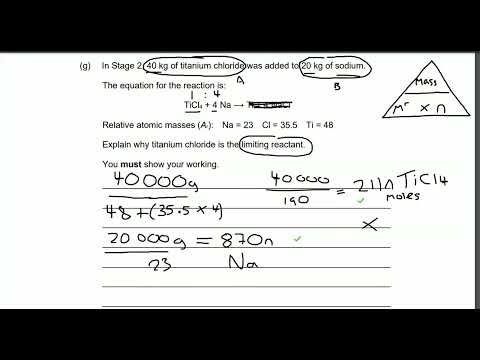 Limiting reactants Chemistry GCSE