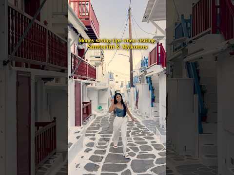 How to Travel Mykonos & Santorini on a budget! 🇬🇷✨🌸💸