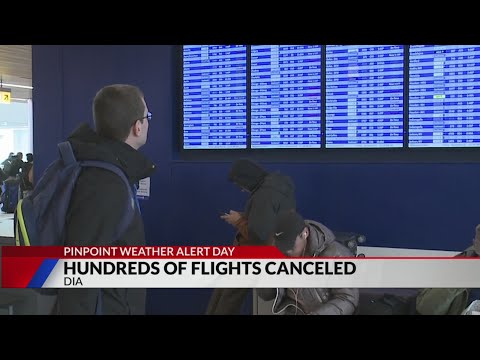 Denver airport sees hundreds of flights canceled