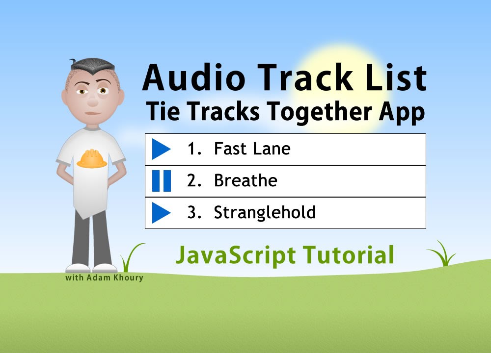 Audio Playlist Play Buttons JavaScript Programming Tutorial