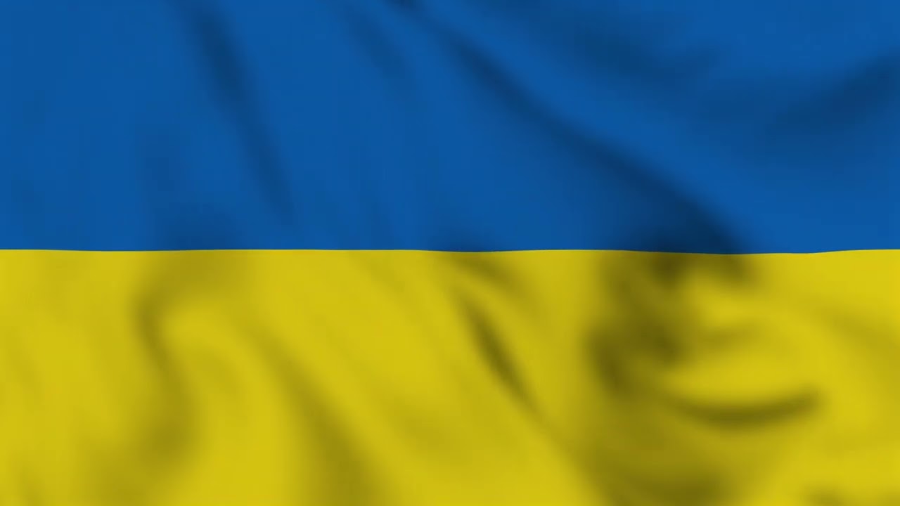 Ukraine Flag Animation Full Screen | Ukraine Flag Waving Animation - 4K Screen Flag #UkraineFlag