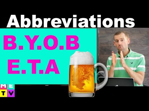 English Lesson | Abbreviations Acronyms Initials