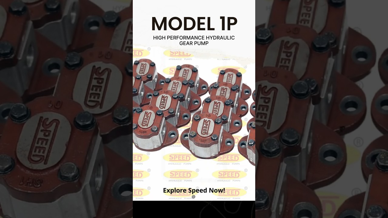 Model 1p Hydraulic gear pumps from Speed Hydraulics. The best Hydraulic gear pump in market