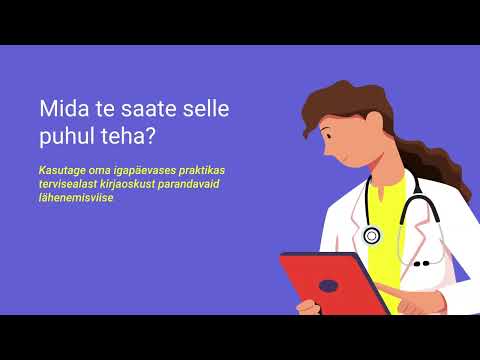 Health Literacy Video Guide for Healthcare Professionals - Estonian