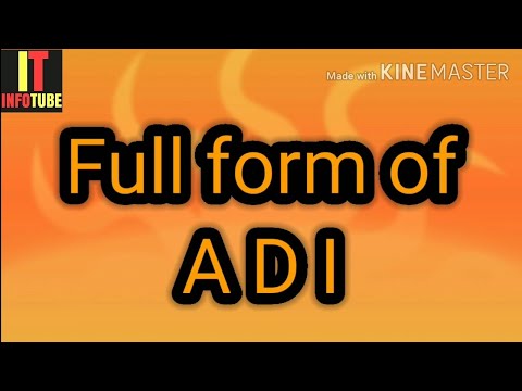 Full form of ADI | what is ADI