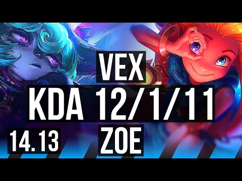 VEX vs ZOE (MID) | 12/1/11, Rank 5 Vex, Legendary | NA Challenger | 14.13