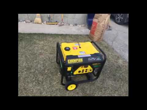 Champion Dual Fuel Generator video review by Kevin