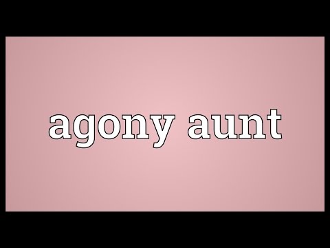 Agony aunt Meaning