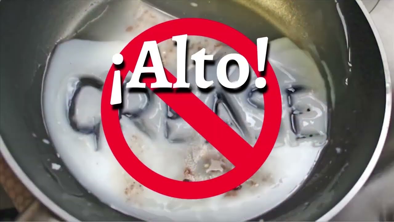 No grasa por la tubería