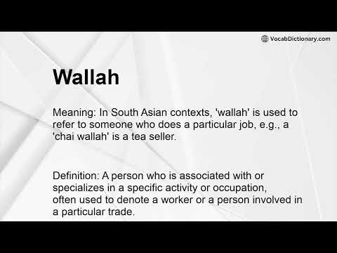 Wallah Meaning