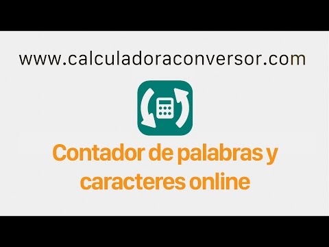 Contador de palabras y caracteres online