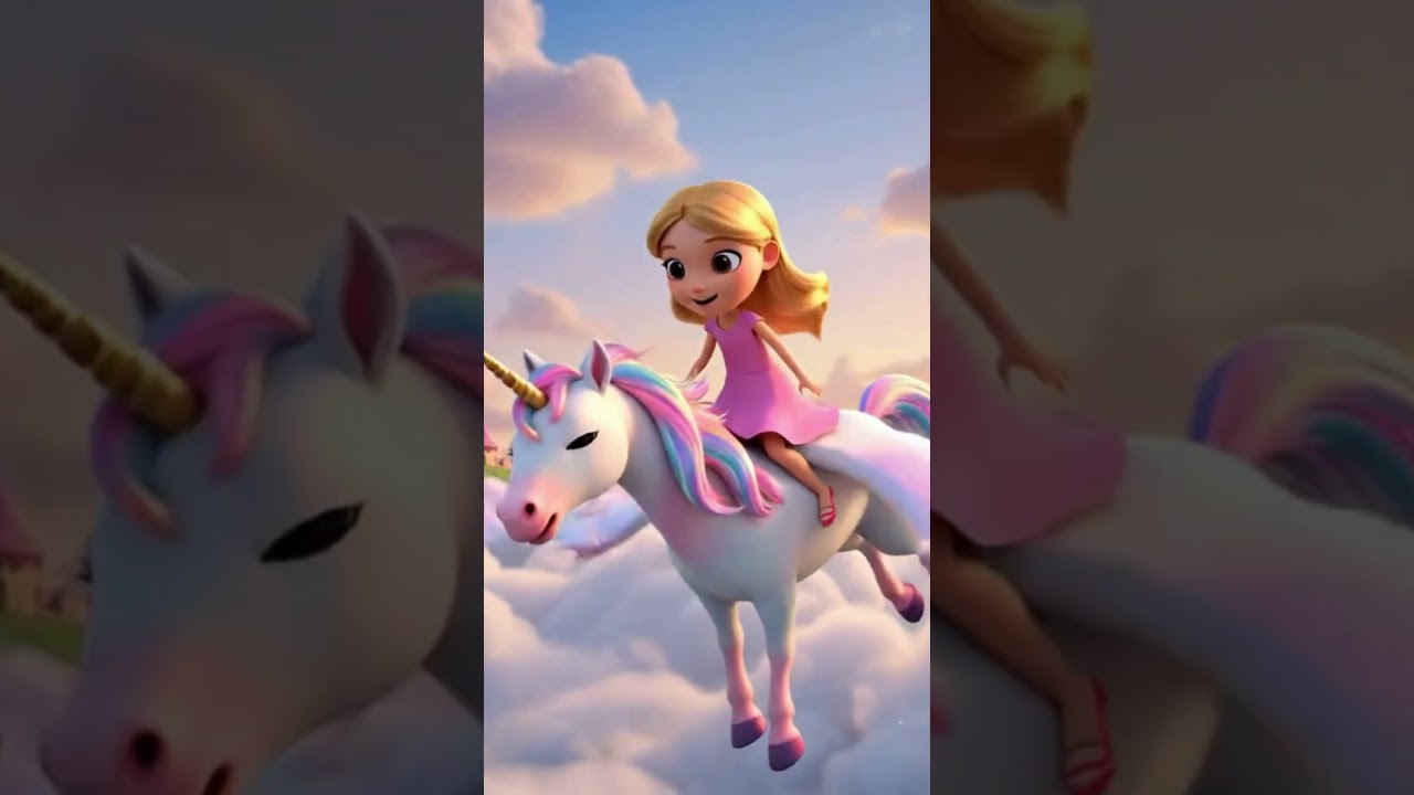 Flying Unicorn Adventure 🌈✨ | Shorts for Kids | KidsTV | new kidsvideo