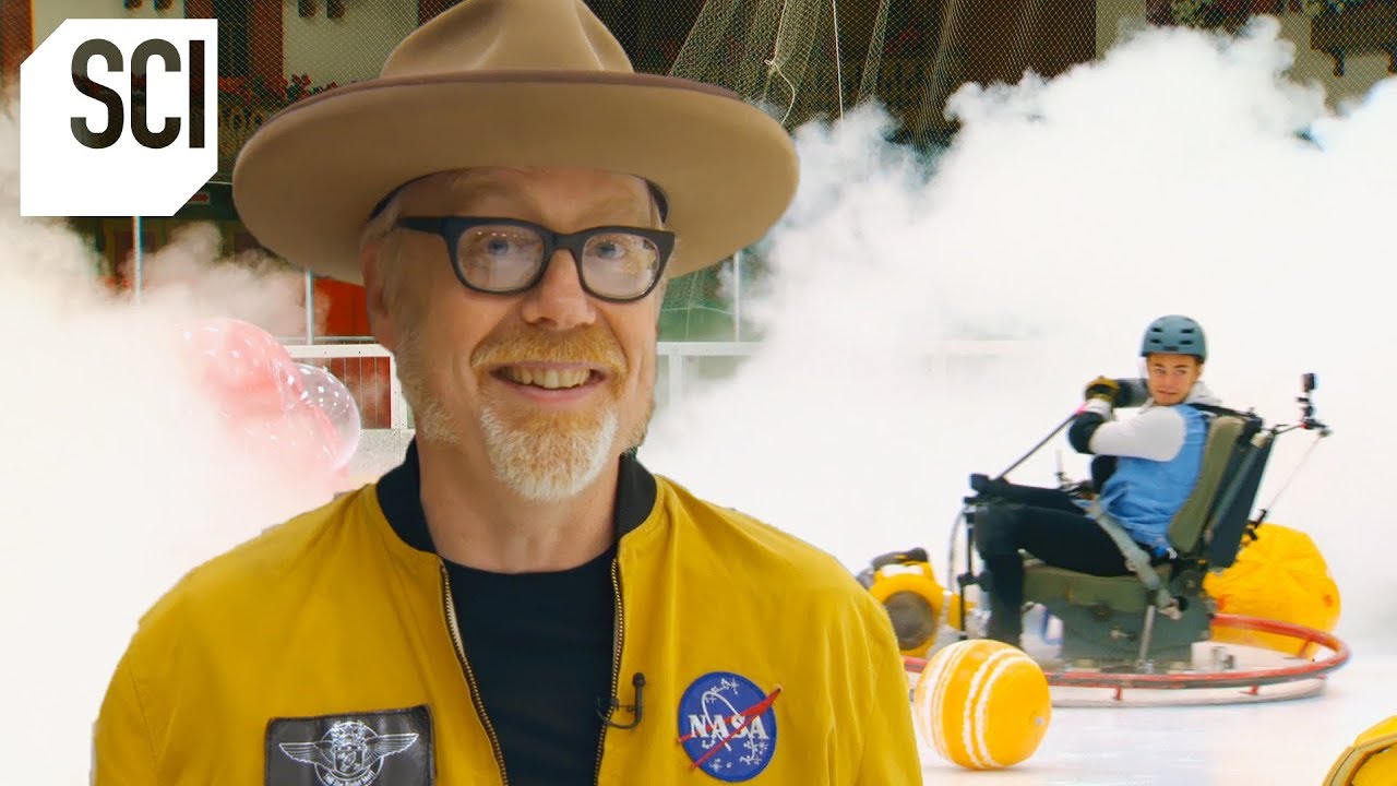 Testing the Fire Extinguisher Scene from the Movie Gravity | MythBusters Jr.
