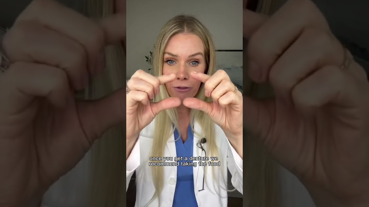 How to chew with dentures. #dentures #denture #dentist #dentistry #teeth