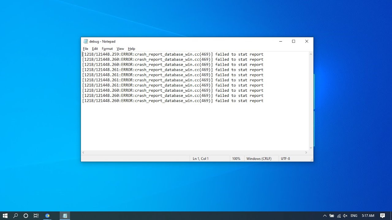 Fix Debug File On Desktop After Open PDF Google Chrome