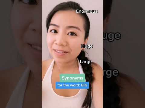 How many synonyms can you think of for the word: BIG? 🤔🤓 #englishsynonyms #speakenglishfluently