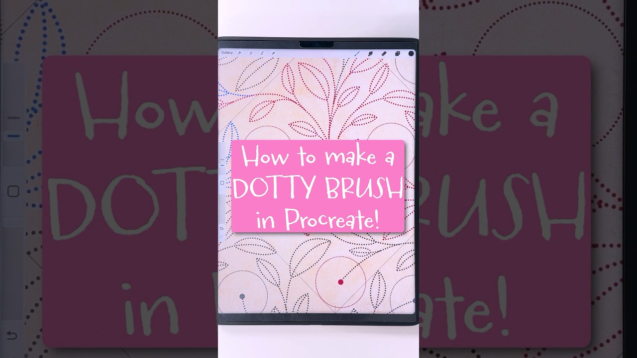 How to Make a Dotted Line Brush in Procreate